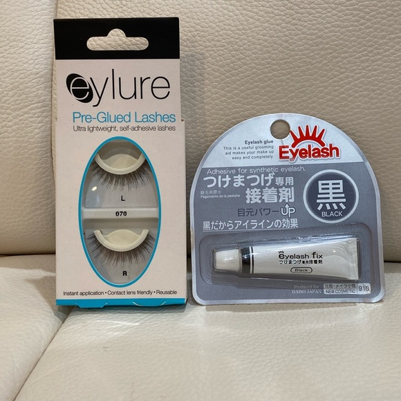 Daiso | Makeup | Nwt Host Pick False Eyelash And Lash Adhesive Bundle | Poshmark